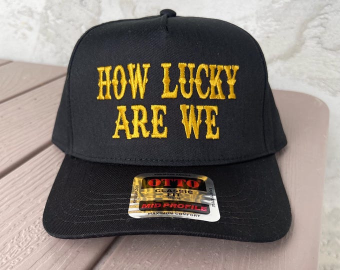 Zach Bryan “how Lucky Are We” Cap - Etsy