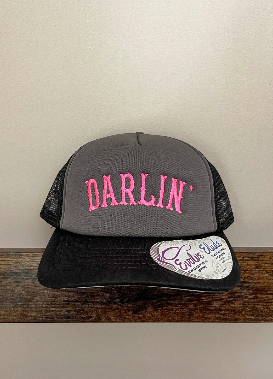 Darlin Trucker Hat Cow Print Snapback Summer Ponytail Cap - Etsy