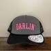 Darlin Trucker Hat Cow Print Snapback Summer Ponytail Cap - Etsy
