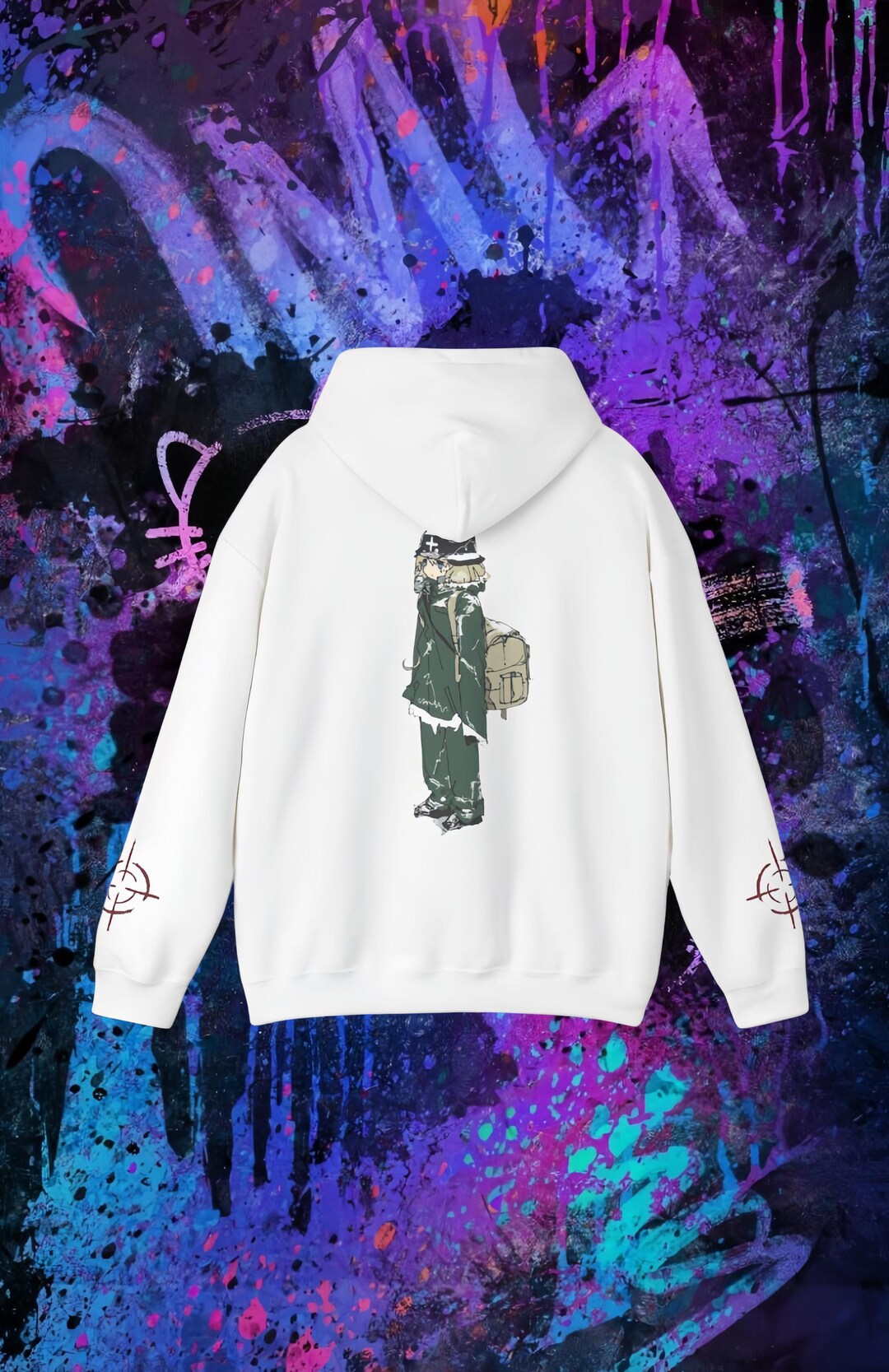 Anime Soldier Winter Hoodie, Japanese Manga Graphic Design, Cosplay ...