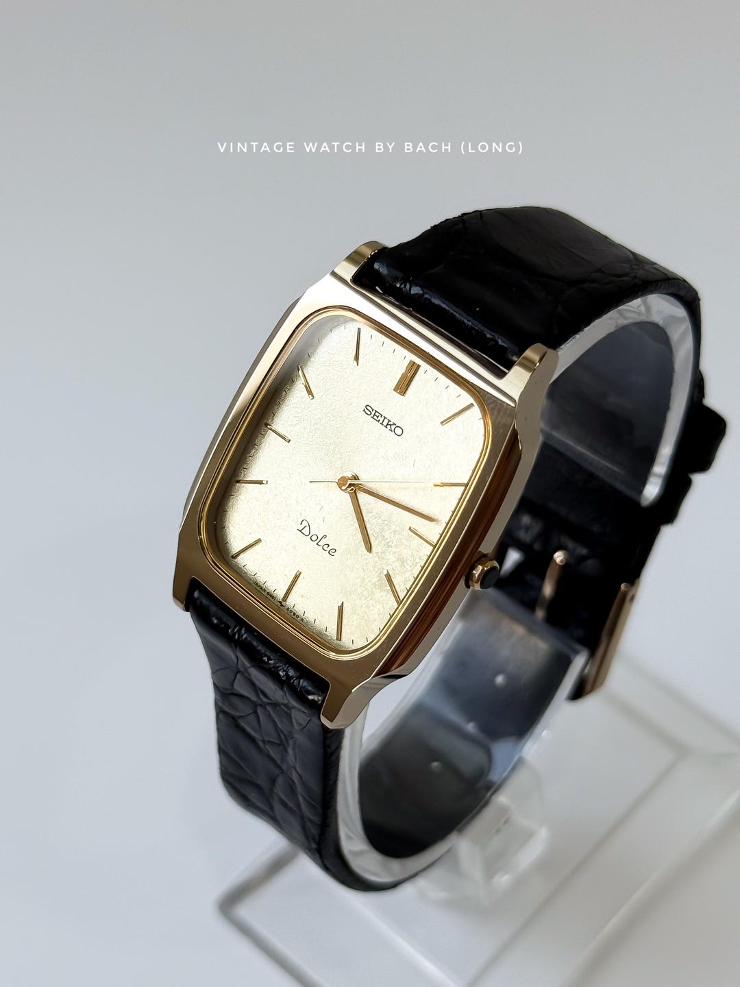 Seiko Dolce 8N41-5070 Gold Textured Dial - Etsy