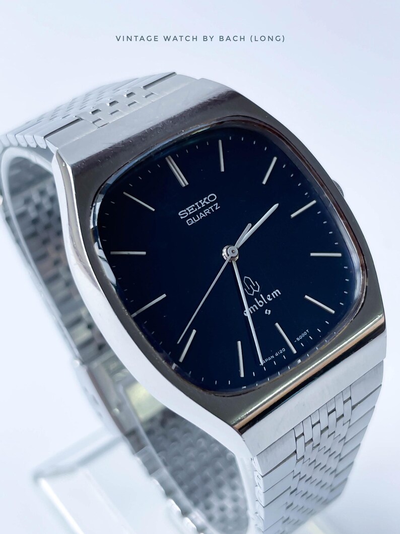 Seiko Emblem 4120-5000 Blue Tank Dial - Etsy