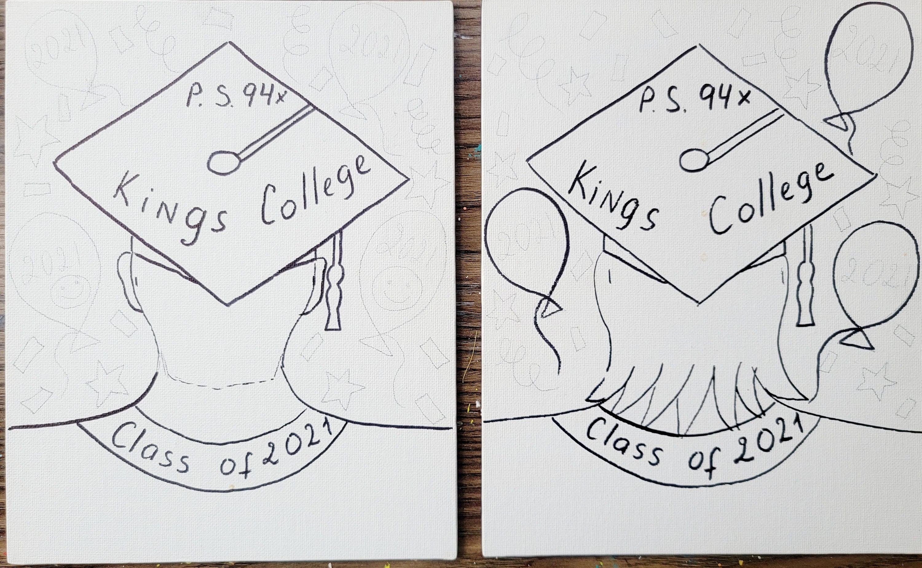 Graduation Paint Party Kit at Home DIY sip & Paint Kit Children's Art ...