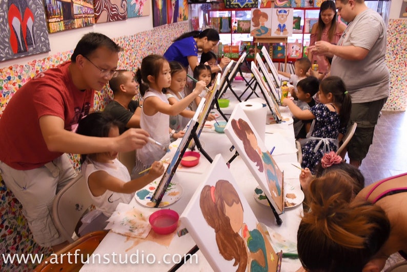 Paint Party Kit Birthday at Home DIY sip & Paint Kit Children's Art Kit ...