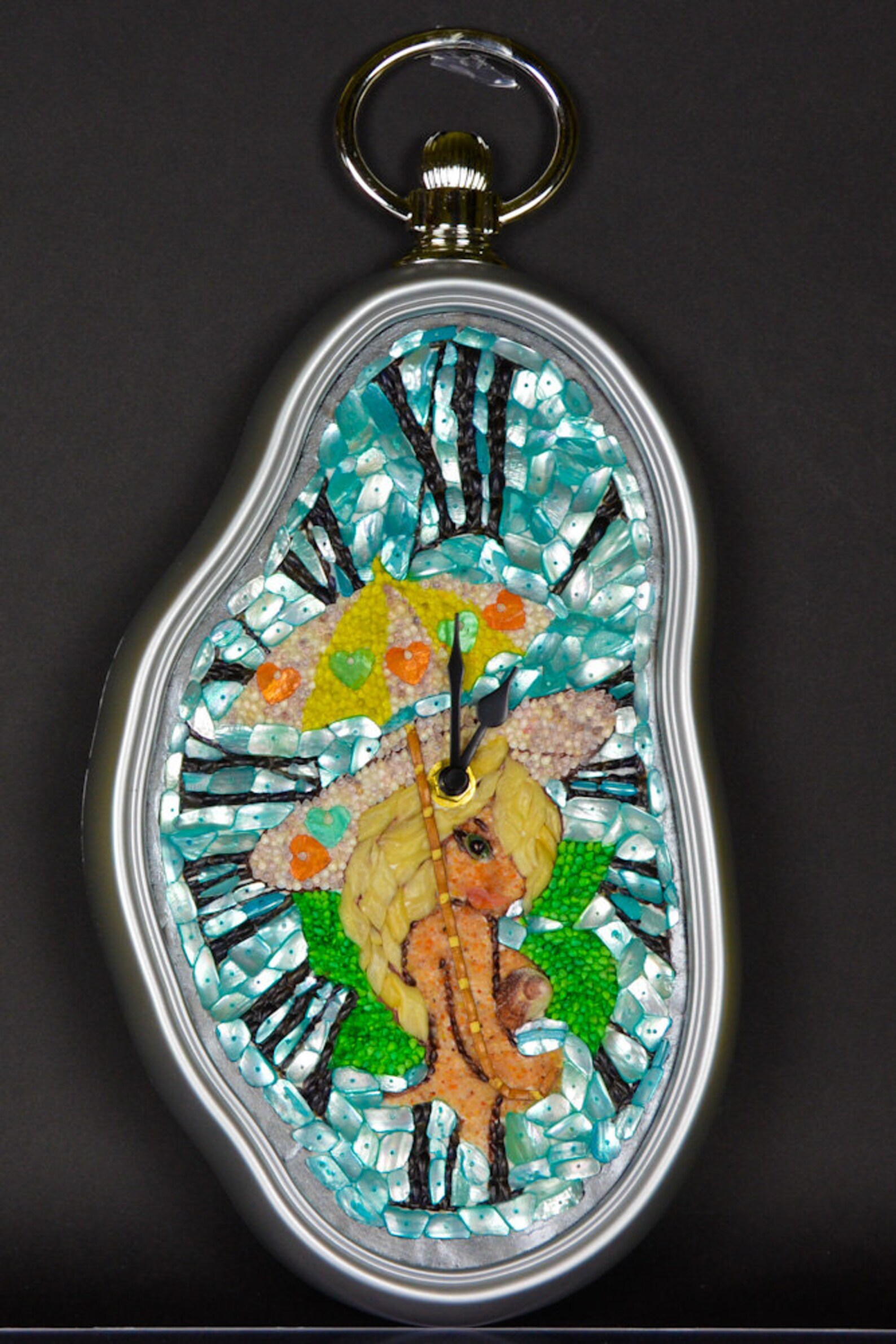 Unique Handmade Art Wall Clock With Modern Contemporary Natural ...