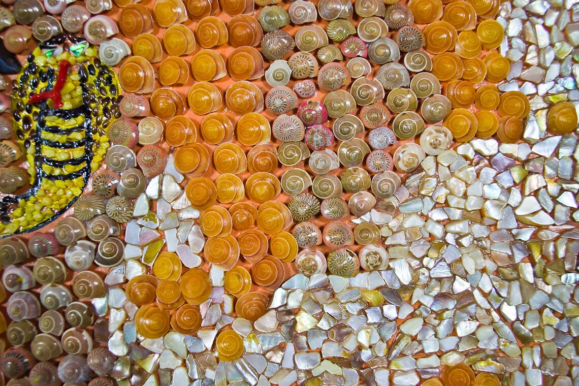 Halloween Seashell Mosaic 22x 16 - Etsy