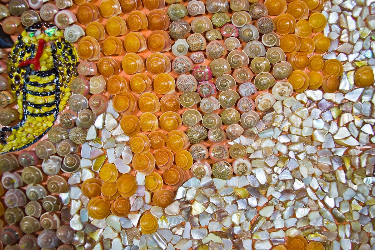 Halloween Seashell Mosaic 22x 16 - Etsy