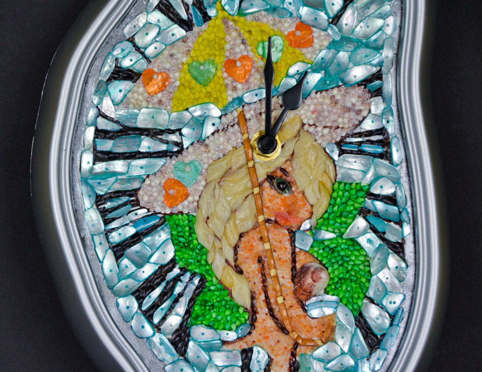 Unique Handmade Art Wall Clock With Modern Contemporary Natural ...