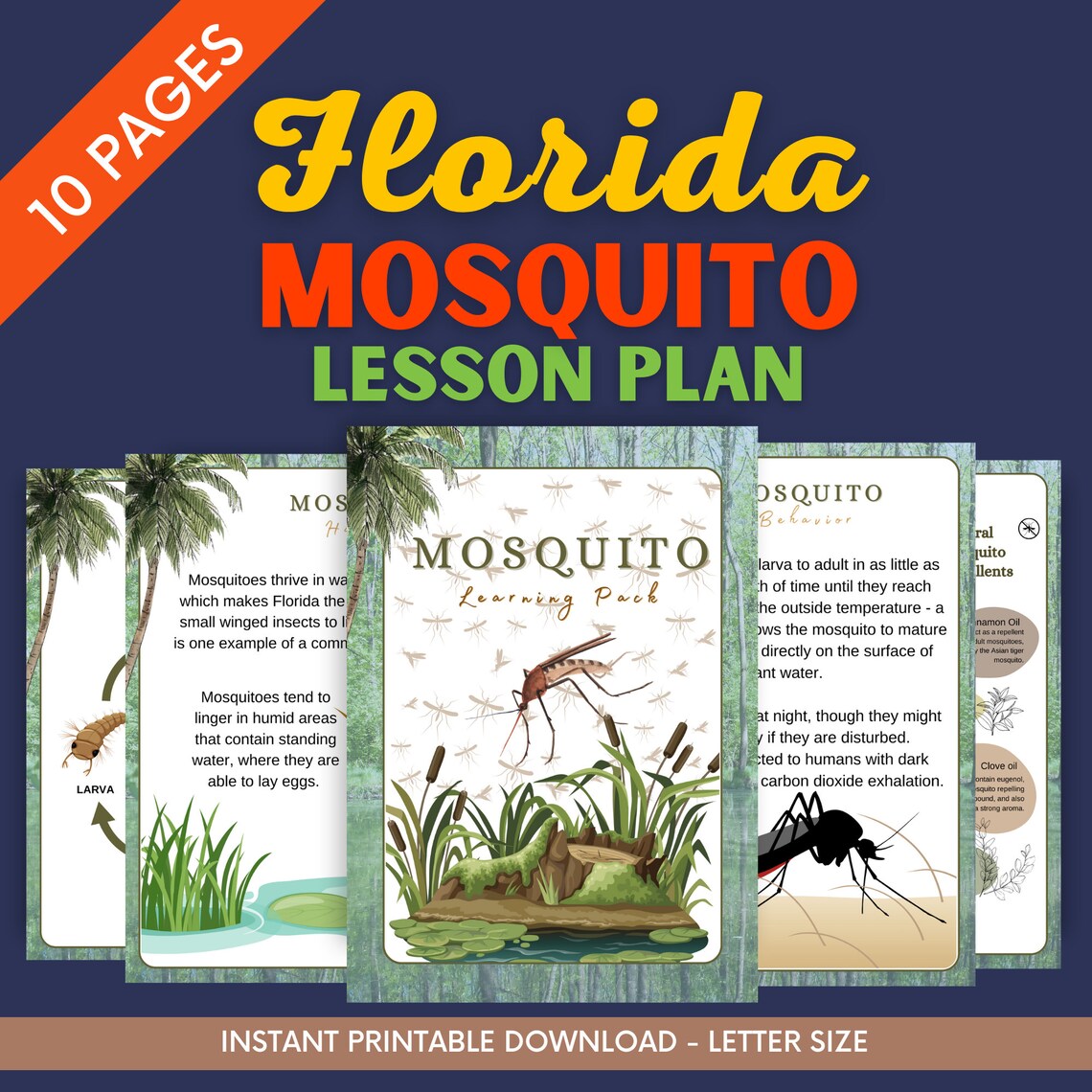 Florida Mosquitoes Lesson Plan - Homeschool Materials - Insect Learning ...