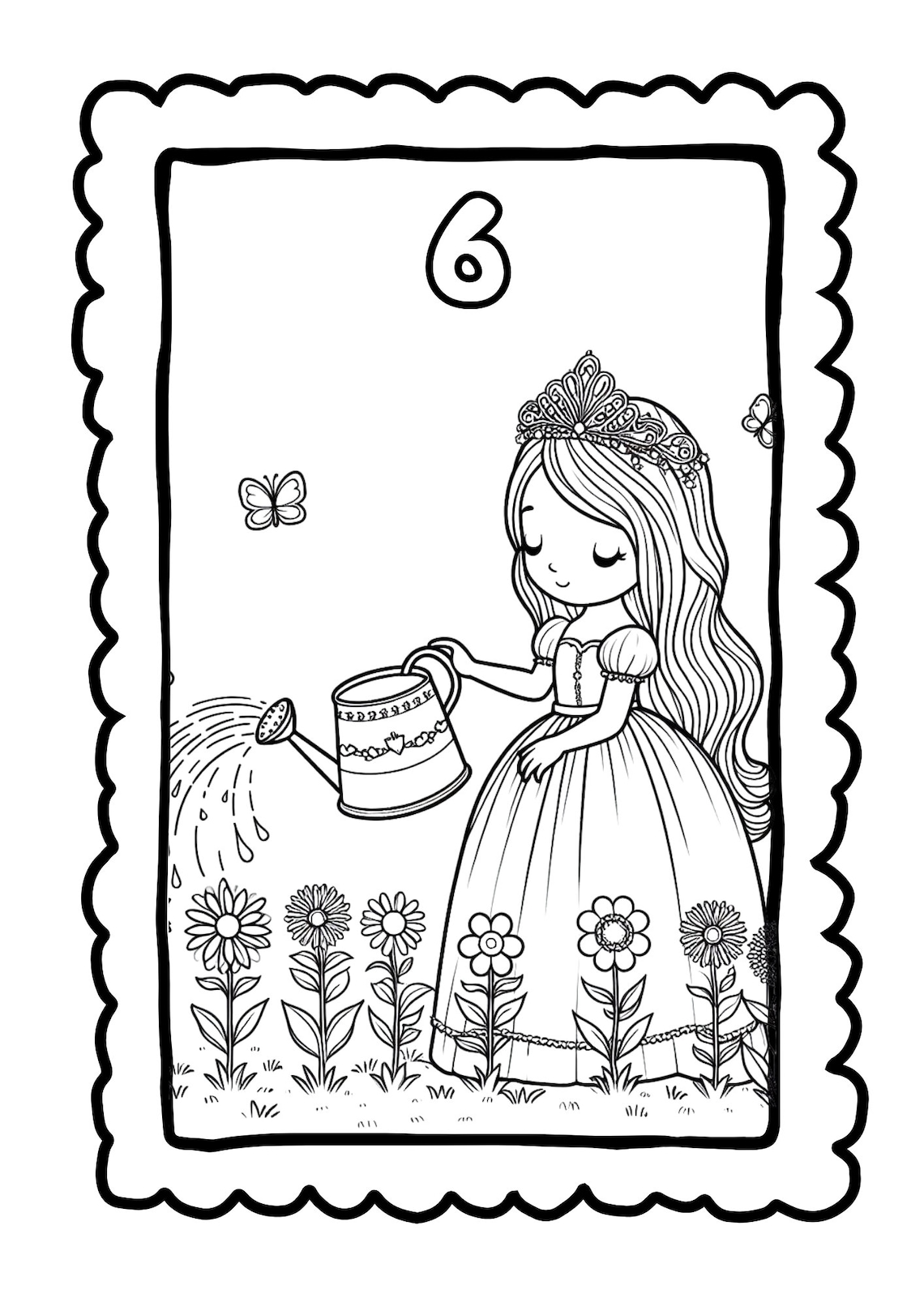 Coloring Pages With the Theme of Royal Princess, Coloring Books, Learn ...