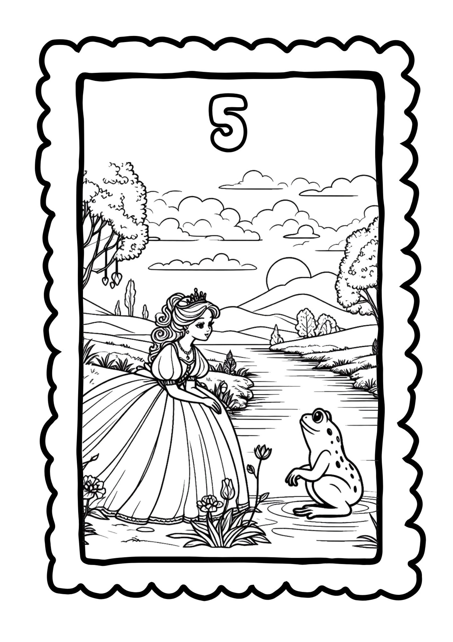 Coloring Pages With the Theme of Royal Princess, Coloring Books, Learn ...