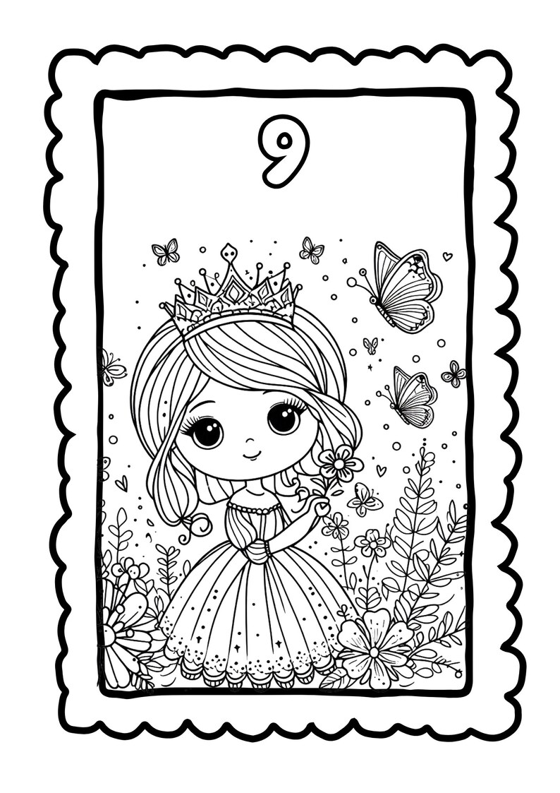 Coloring Pages With the Theme of Royal Princess, Coloring Books, Learn ...