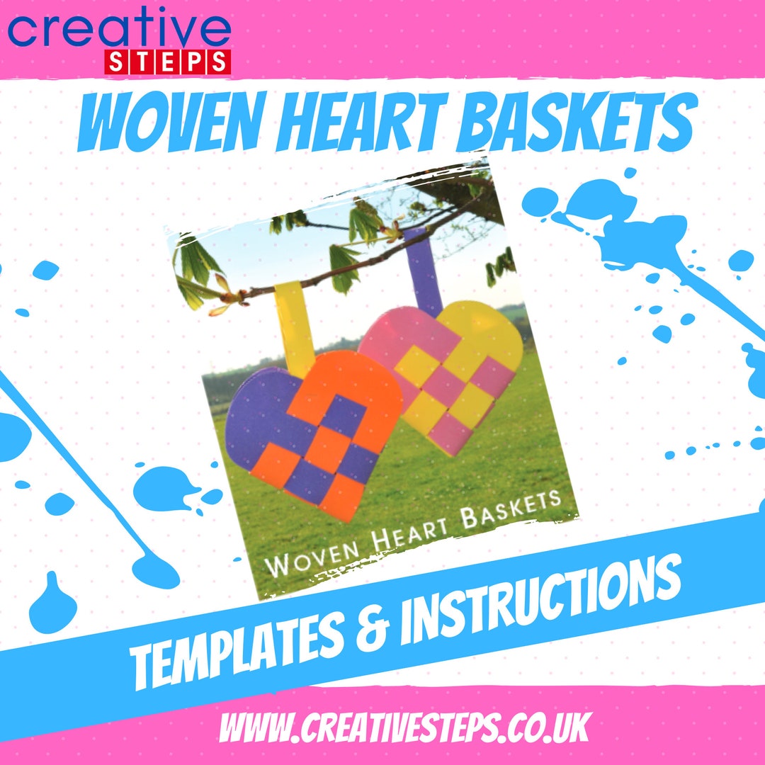 Woven Heart Baskets Arts and Crafts for Kids. Creativestepscrafts - Etsy