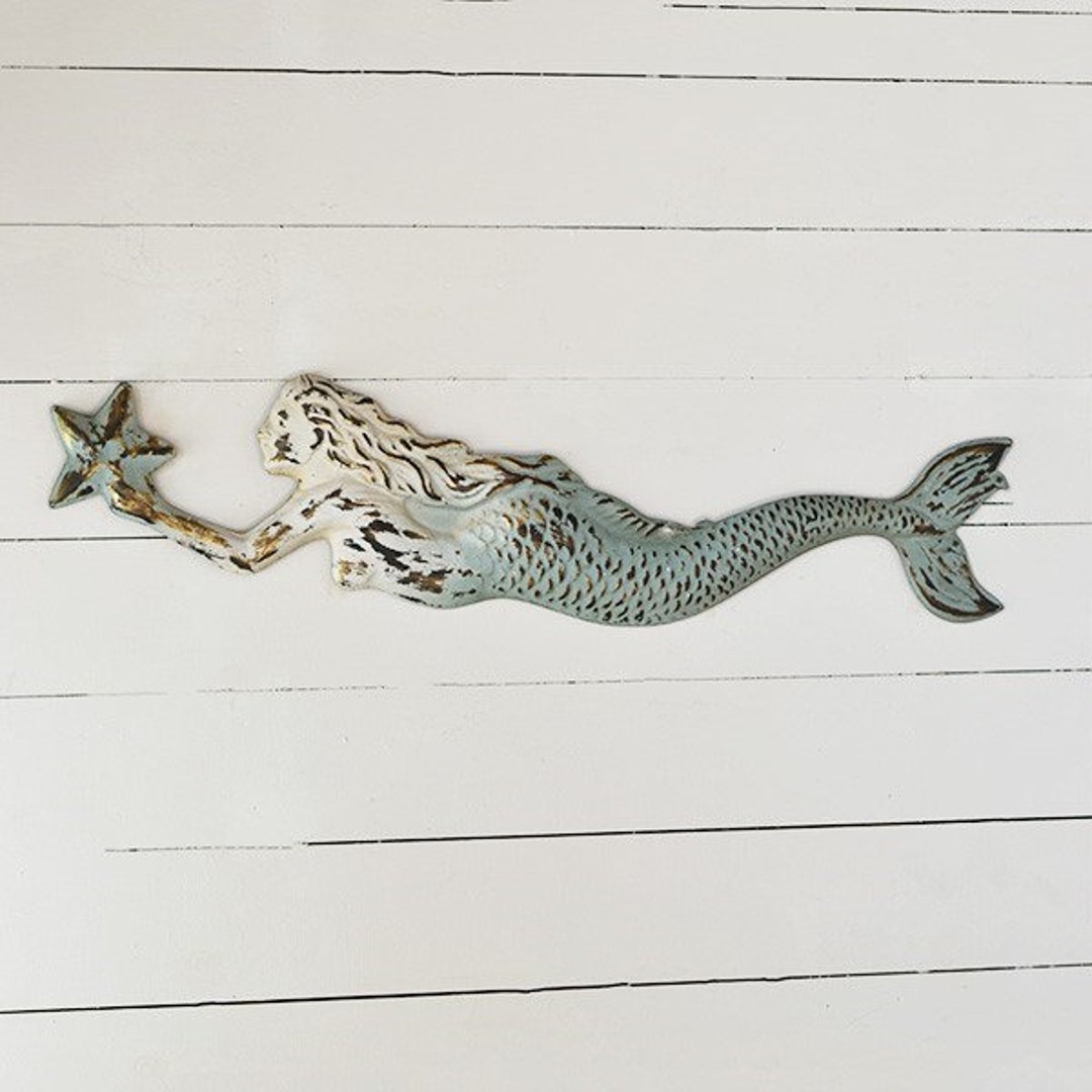 Mermaid Hanging Wall Decor 3 Feet Long X 9 Tall - Etsy