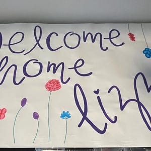 Custom Homemade Banners With Hand Lettering - Great for Work/family ...
