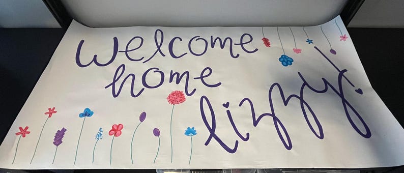 Custom Homemade Banners With Hand Lettering - Great for Work/family ...