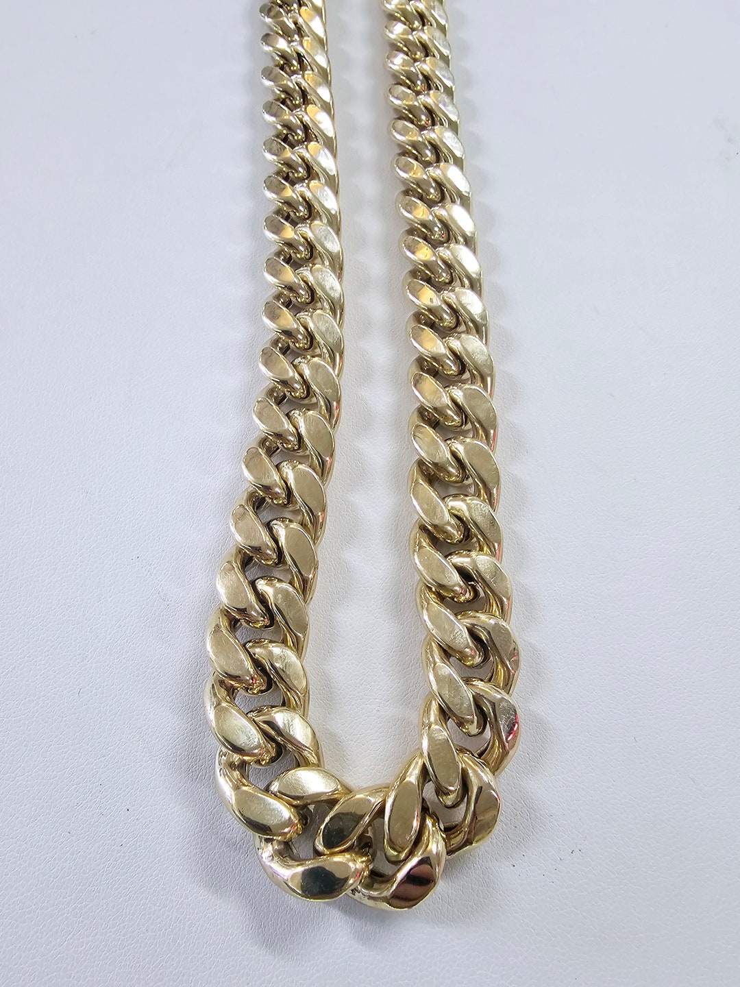 10k Semi Hollow 26inch 15mm Miami Cuban Chain - Etsy