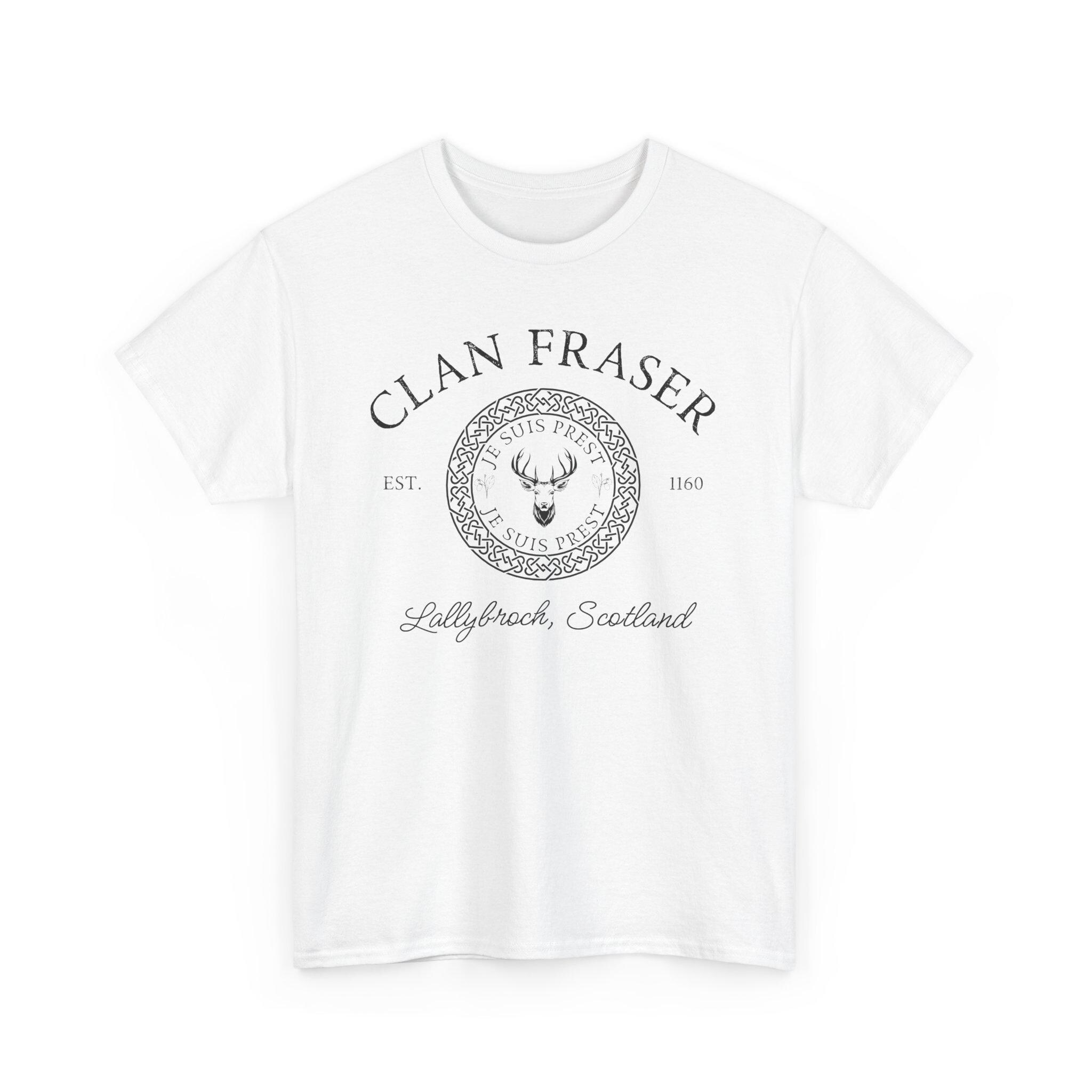 Clan Fraser T-shirt | Outlander Inspired Merch, Scottish Clans, Je Suis ...