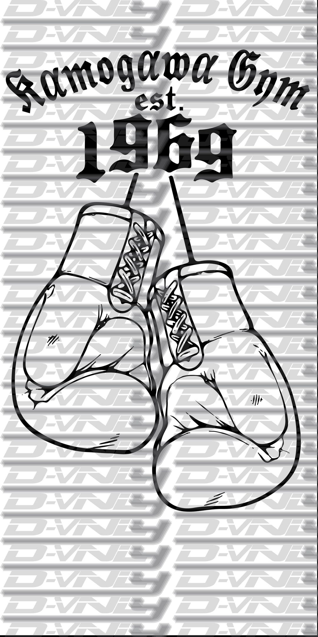 Kamogawa Gym Hajime No Ippo (the Fighting Spirit) Boxing Gloves Design ...