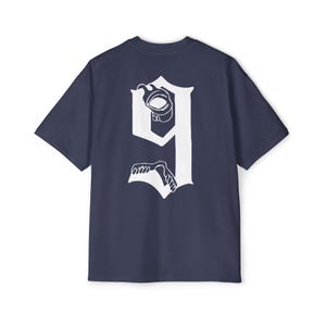 ESPADA 9 NUMBER LOGO Men's Heavy Oversized Tee - Etsy