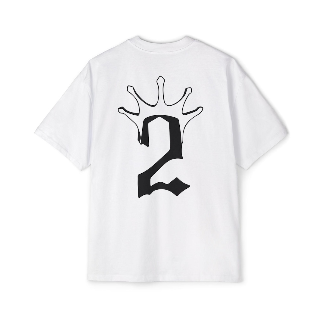 ESPADA 2 NUMBER LOGO Men's Heavy Oversized Tee - Etsy