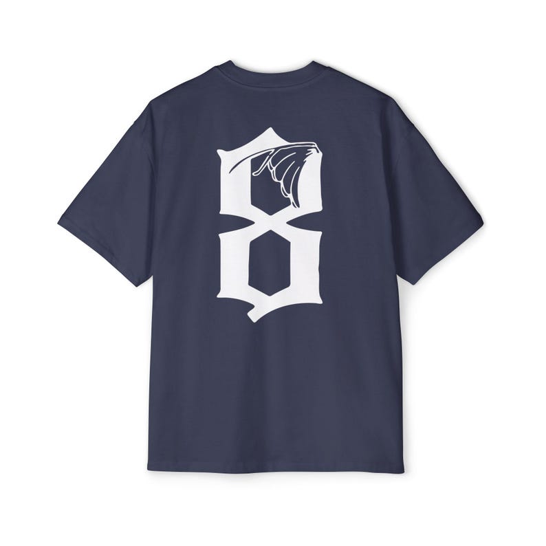 ESPADA 8 NUMBER LOGO Men's Heavy Oversized Tee - Etsy