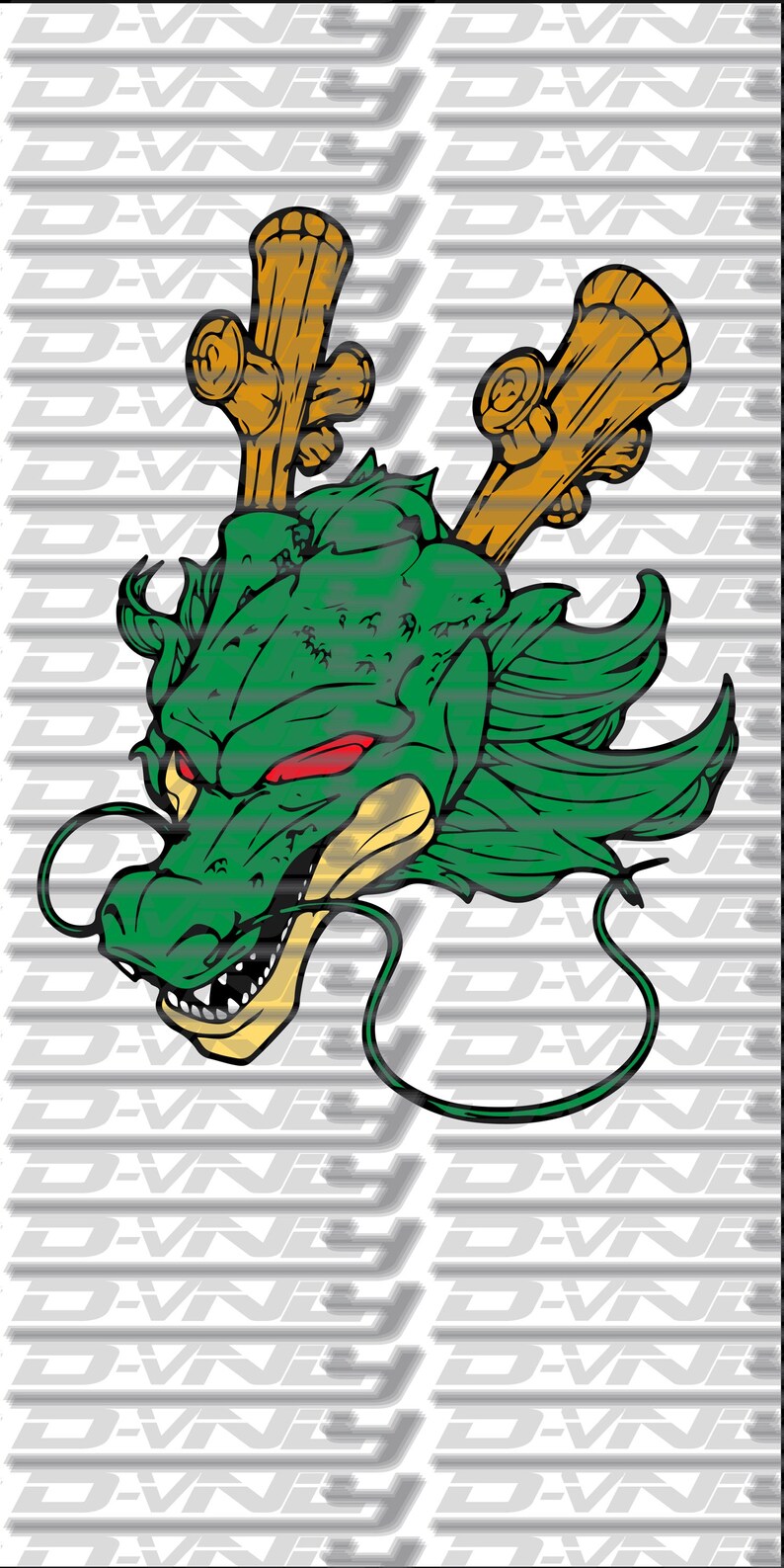 Shenron Color Design Head File SVG and PNG - Etsy