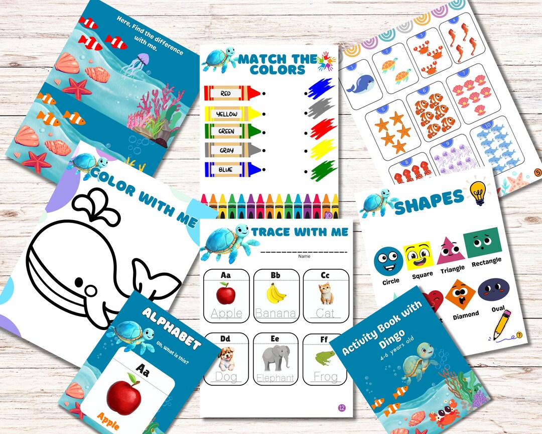 Printable Busy Book for Preschoolers Bundle Nursery Fun Book Nursery ...