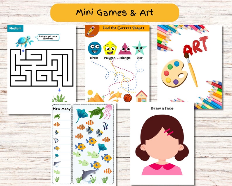 Printable Busy Book for Preschoolers Bundle Nursery Fun Book Nursery ...