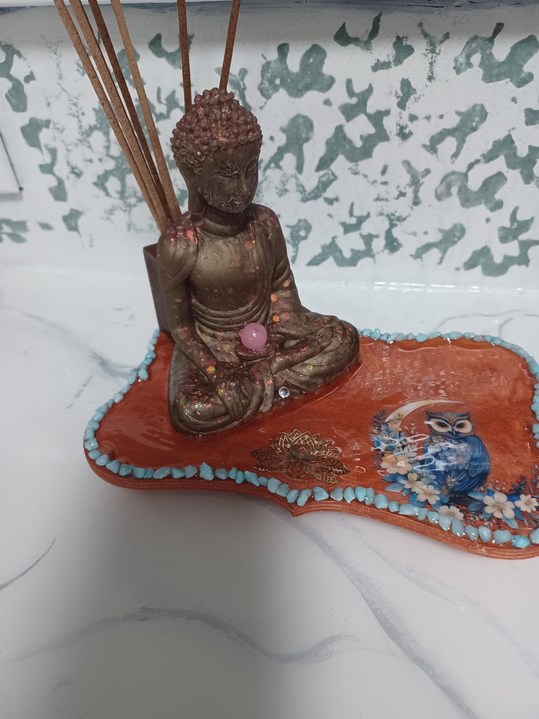 Incent Tray With Buddha - Etsy