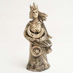 Selene Moon Goddess Altar Selene Statue Goddess of the Moon Small ...