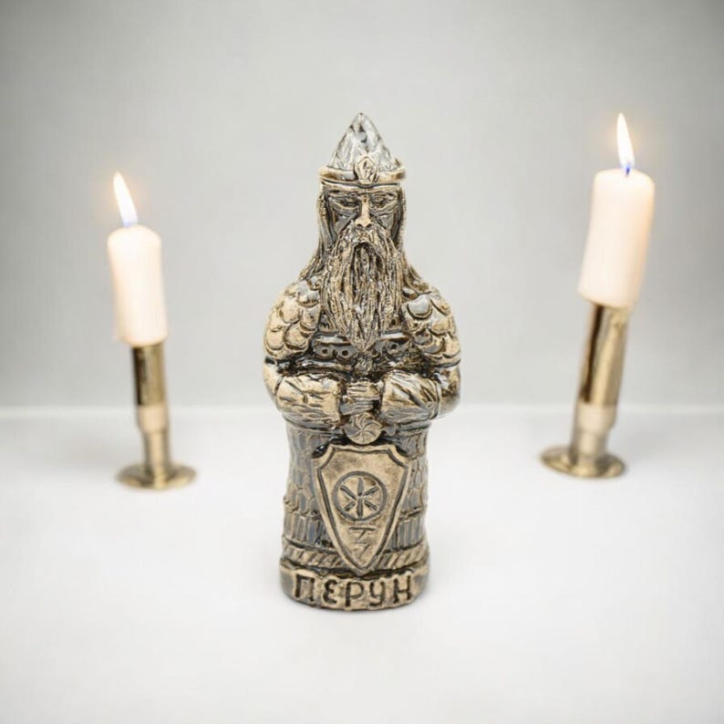 Ceramic Figurine Perun Slavic God Altar Heathen God Ceramic Sculpture ...