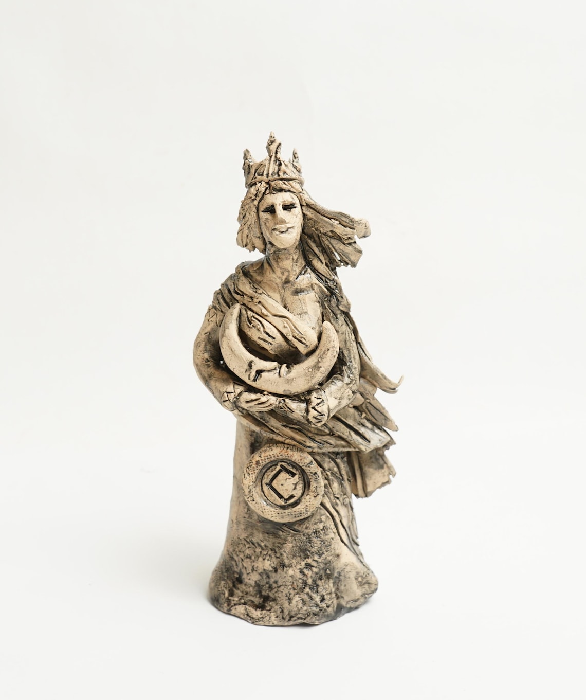 Selene Moon Goddess Altar Selene Statue Goddess of the Moon Small ...