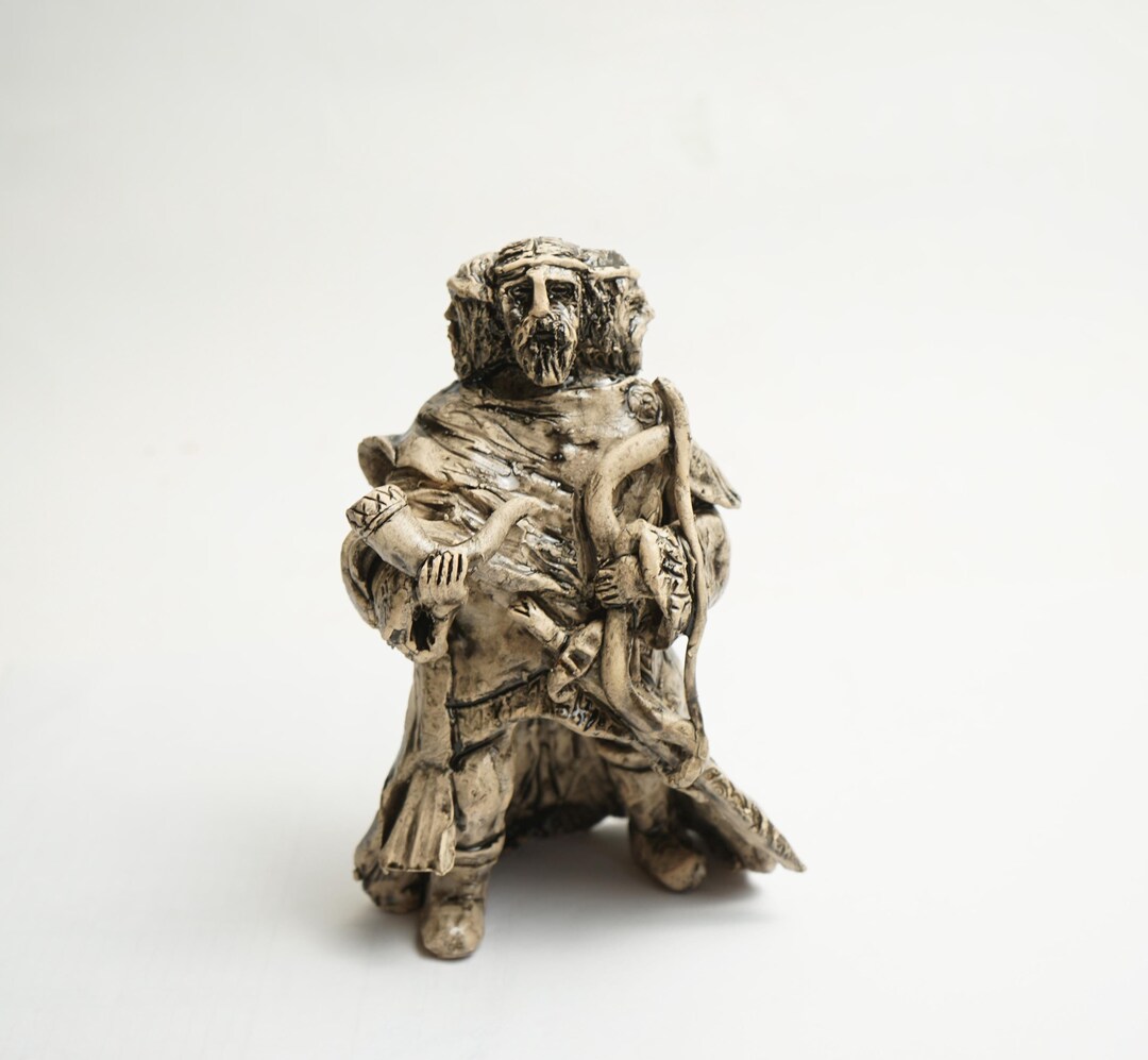 Triglav Slavic God Ceramic God Triglav Small Ceramic Figurine Slavic ...