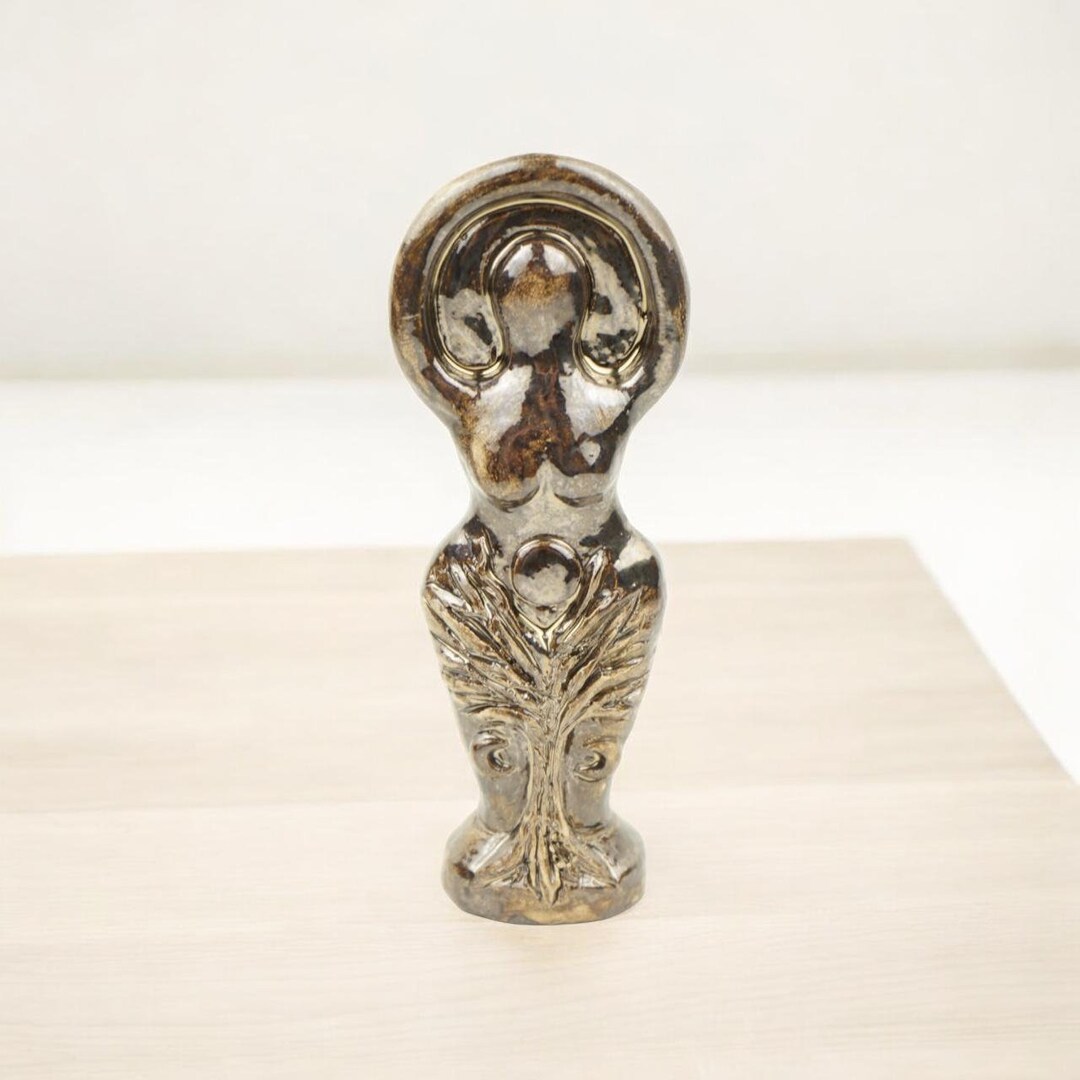 Goddess of the Earth Spiral Goddess Mama Earth Goddess Ceramic Gaia ...