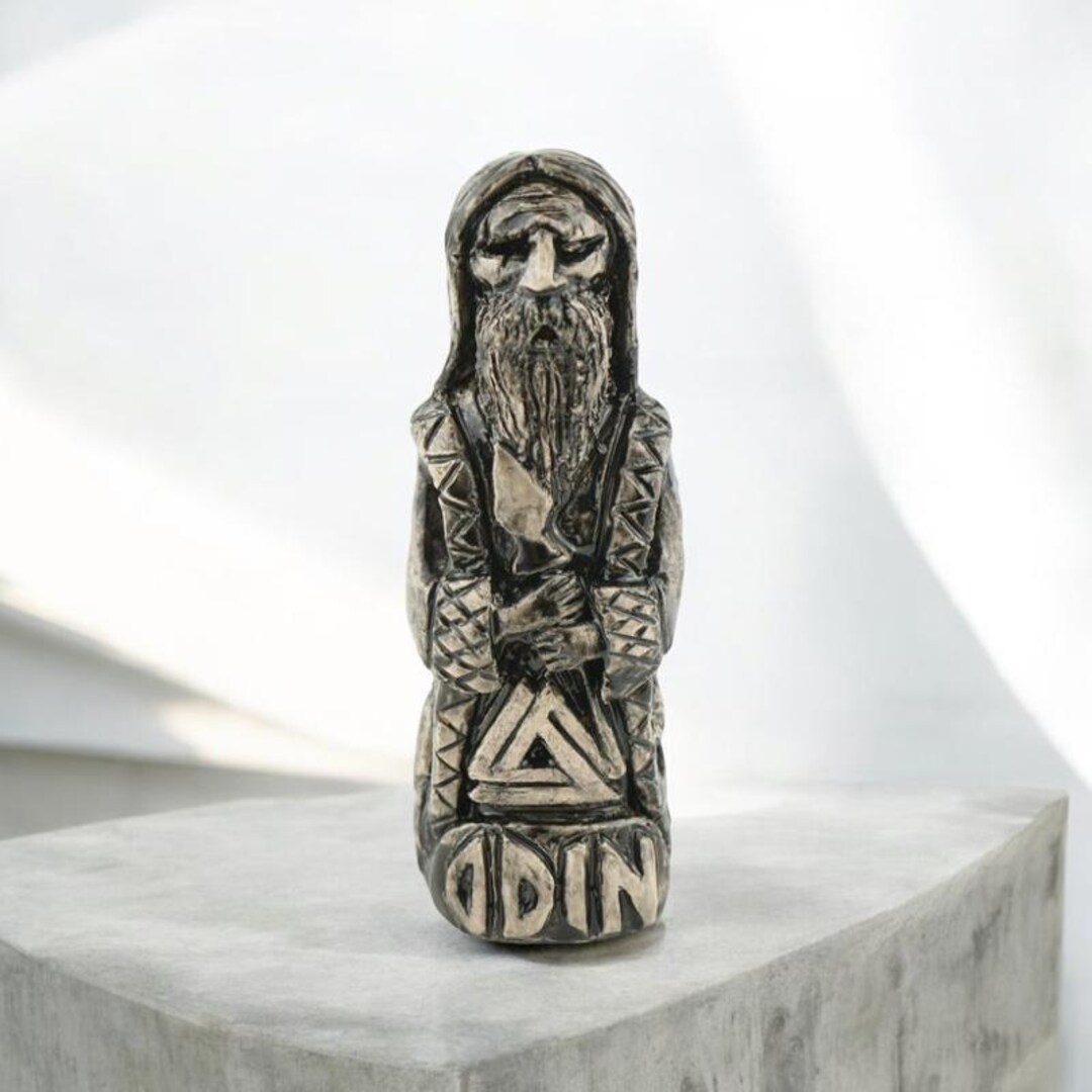 Odin Ceramic Figure Odin Allfather God Valhalla Odin Statue Wotan Norse ...