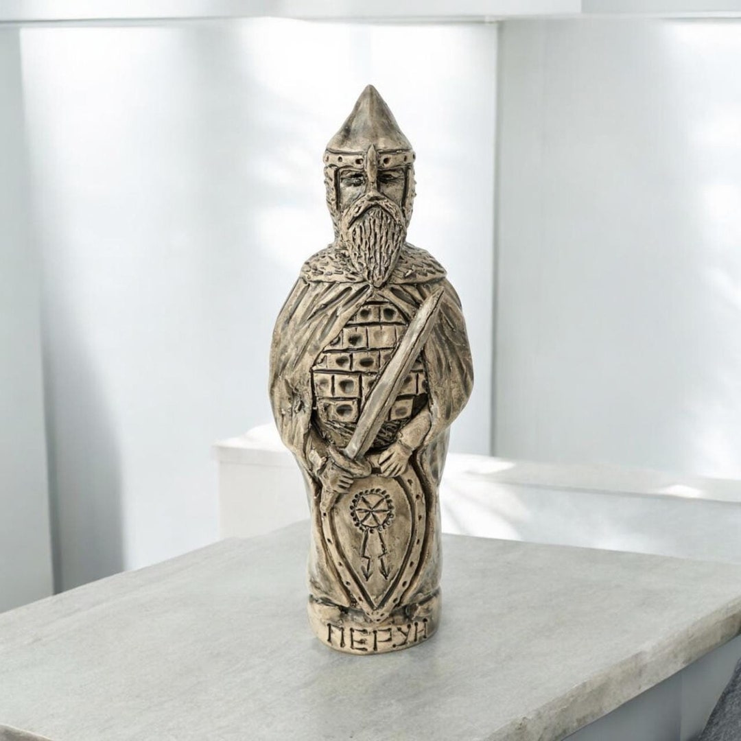 Perun Сeramic Figurine Perun Slavic God Slavic Altar Heathen Perun God ...