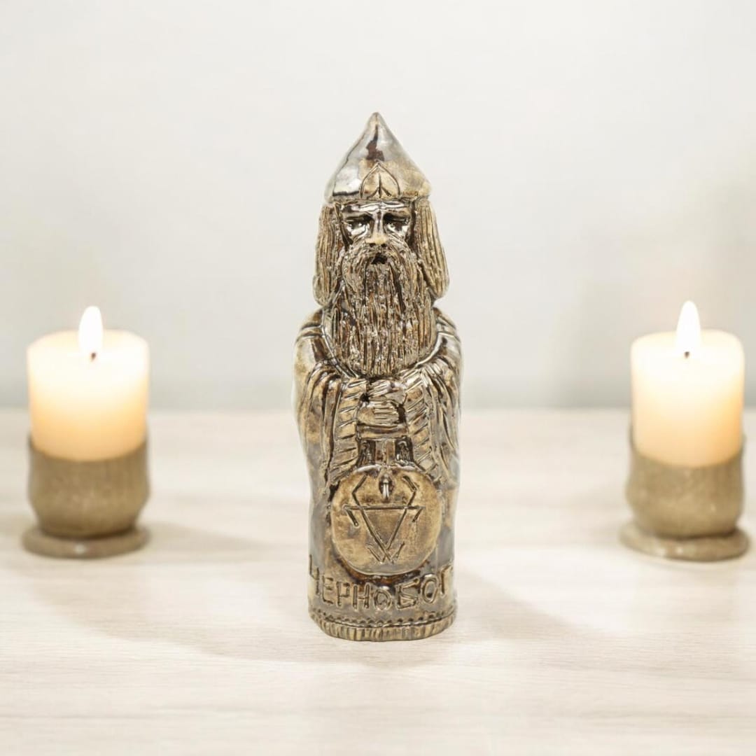 Chernobog Slavic God Statue Slavic Gods Pagan Statue Ceramic Sculpture ...