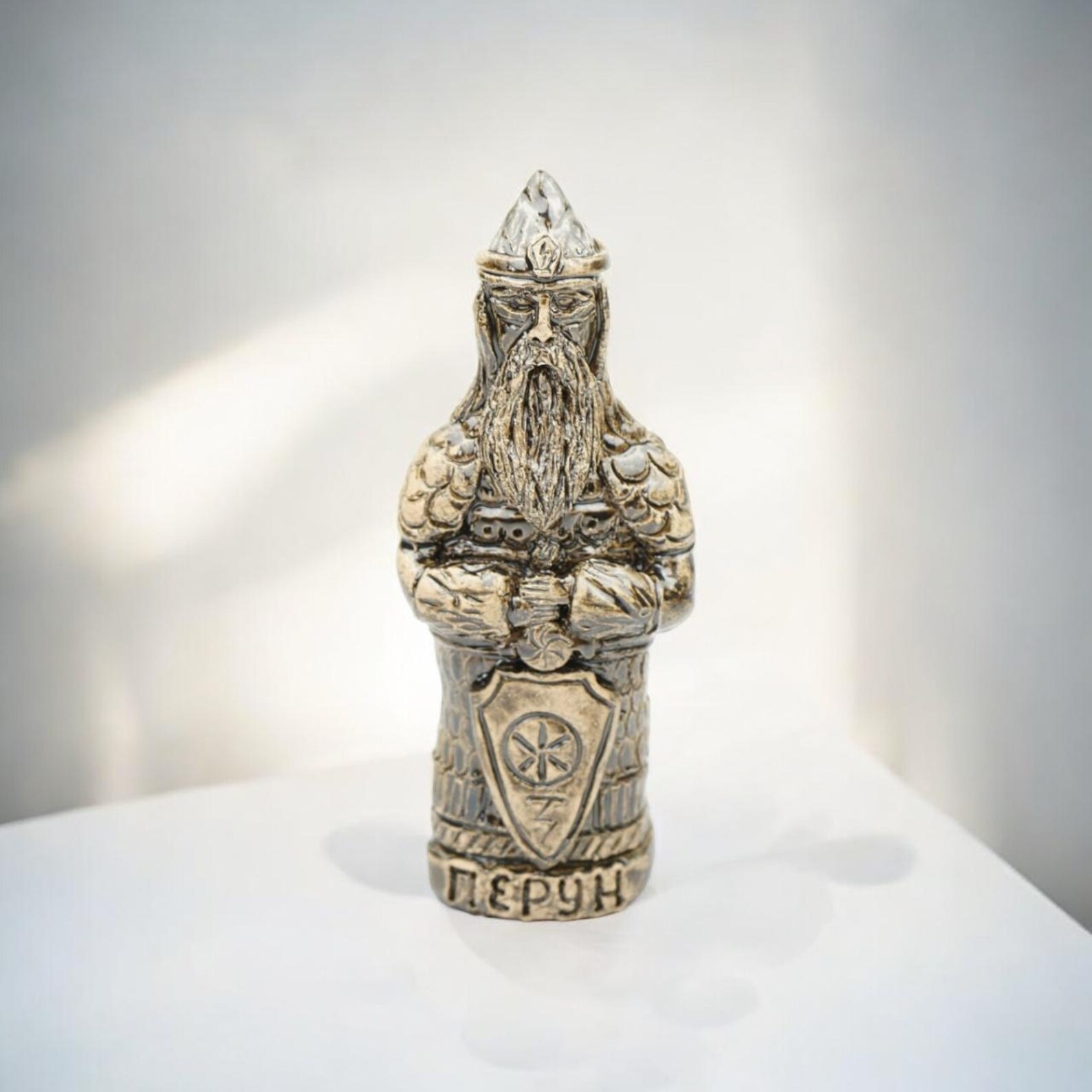 Ceramic Figurine Perun Slavic God Altar Heathen God Ceramic Sculpture ...