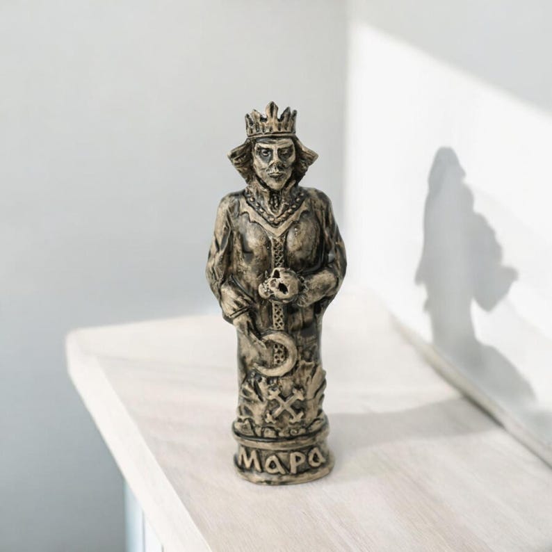 Mara Сeramic Figurine Morana Goddess of Death Mara Figurine Madder ...