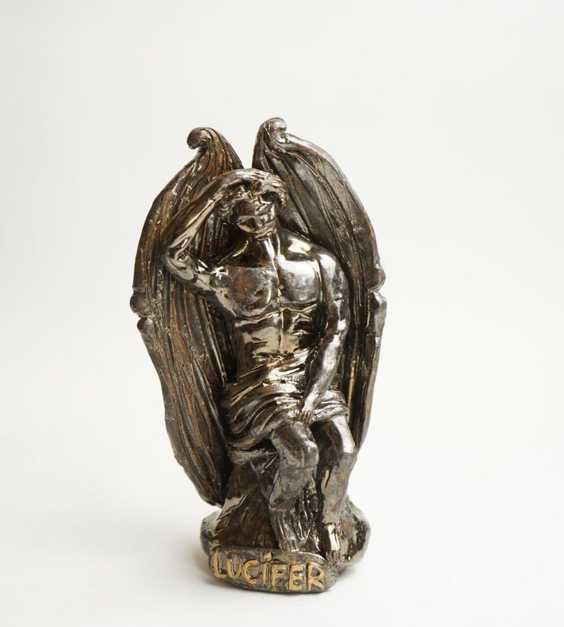 Lucifer Statue Lucifer Satan Demon Statue Lucifer Altar Devil Ceramic ...