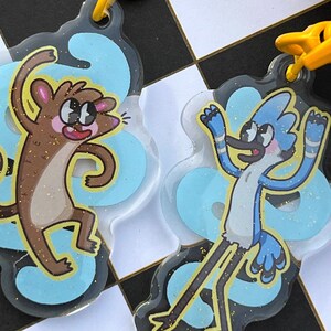 Regular Show- the Groundskeepers Friendship Bag Charm Keychain SET - Etsy