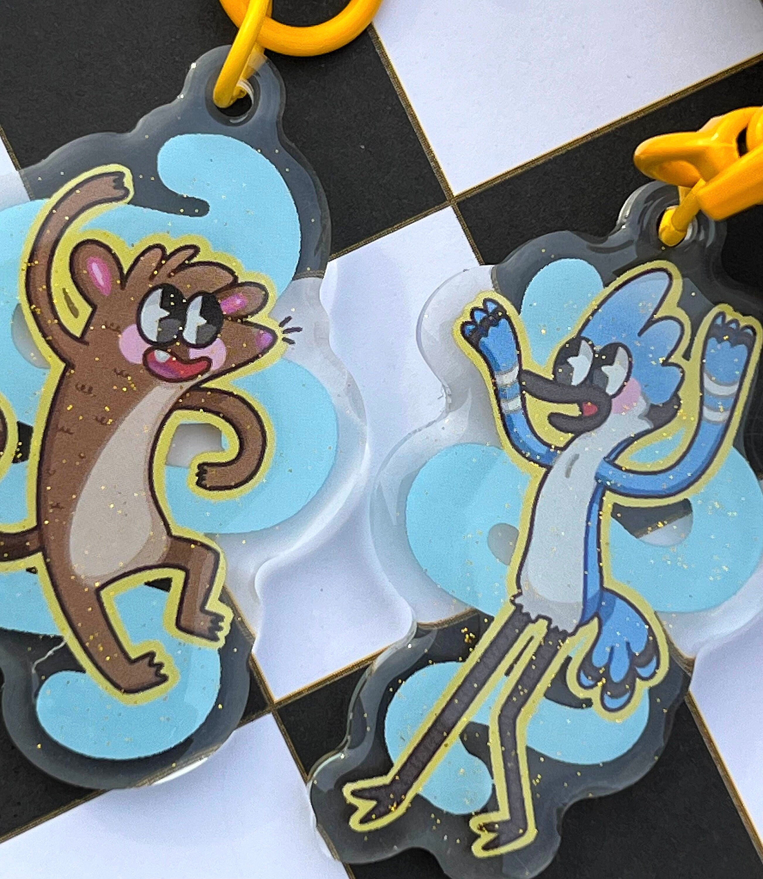 Regular Show- the Groundskeepers Friendship Bag Charm Keychain SET - Etsy