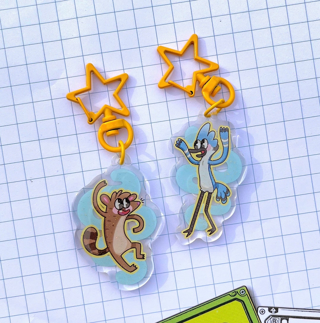 Regular Show- the Groundskeepers Friendship Bag Charm Keychain SET - Etsy