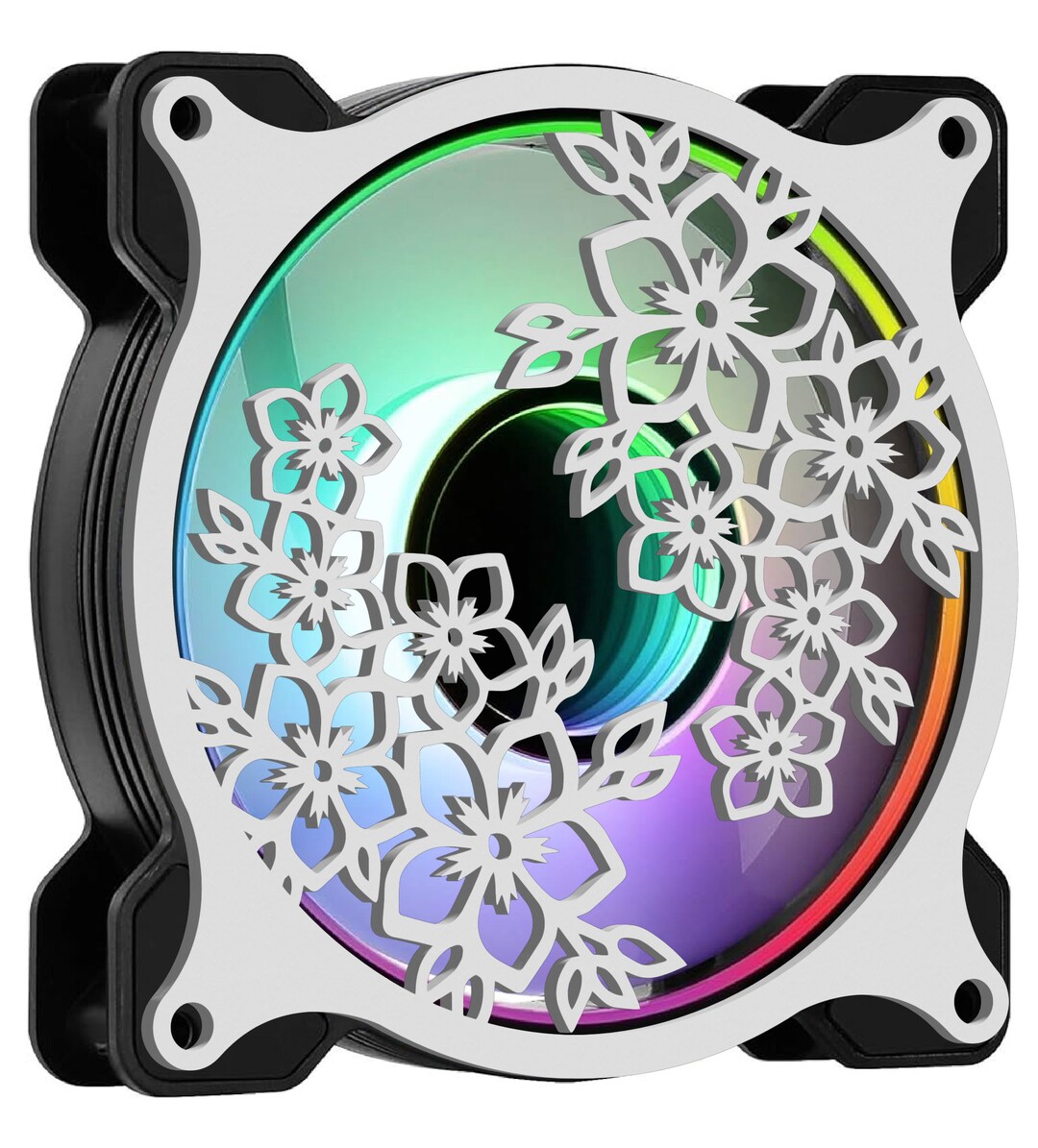 120mm Fan Cover CHERRY BLOSSOM Fan Shroud - Etsy