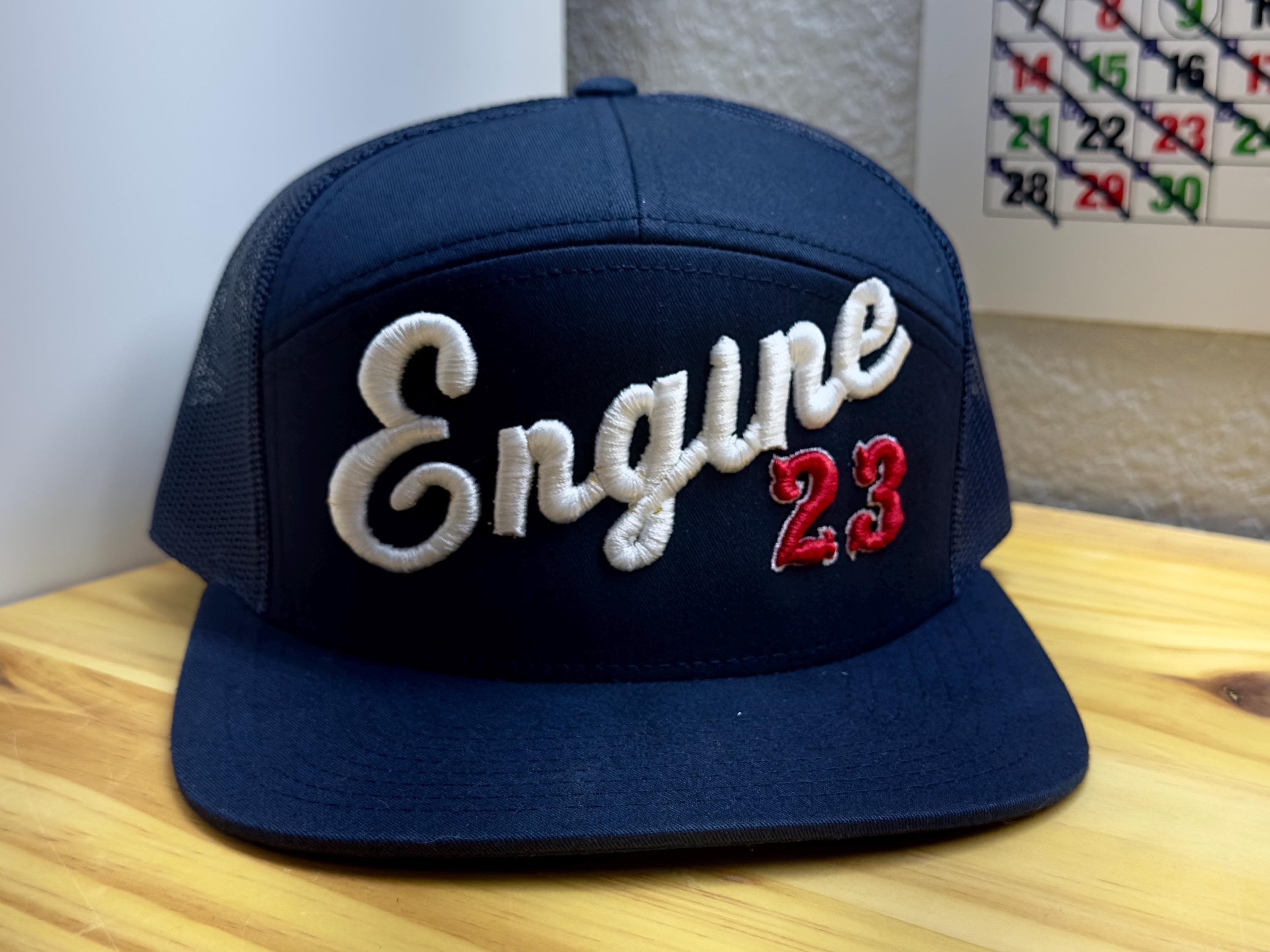 3D Puff Engine Company 7-panel Cap - Etsy