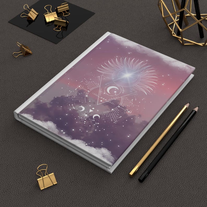 Hardcover Celestial Journal - Etsy