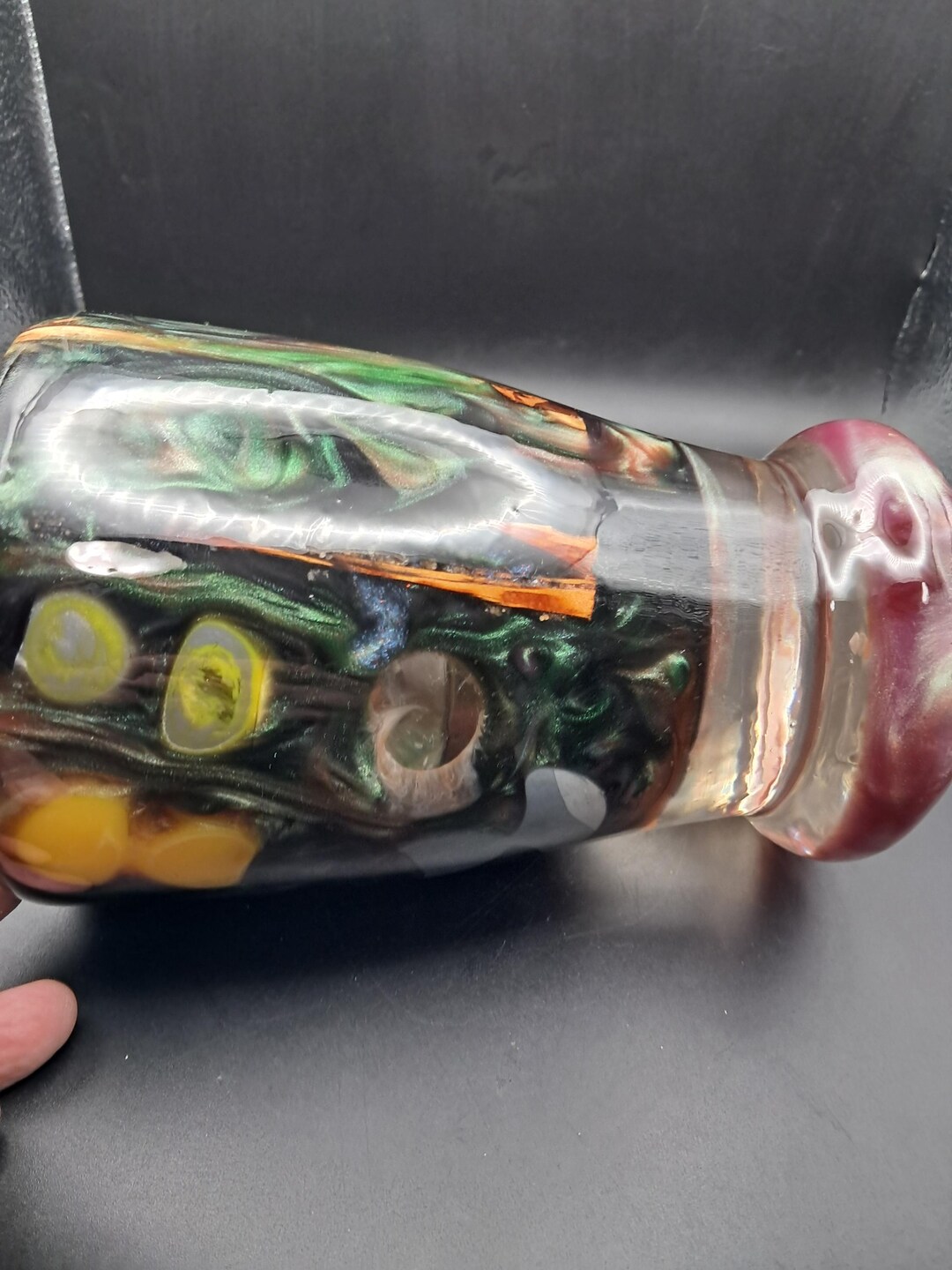 Green and Clear Epoxy Resin and Wood Vase - Etsy