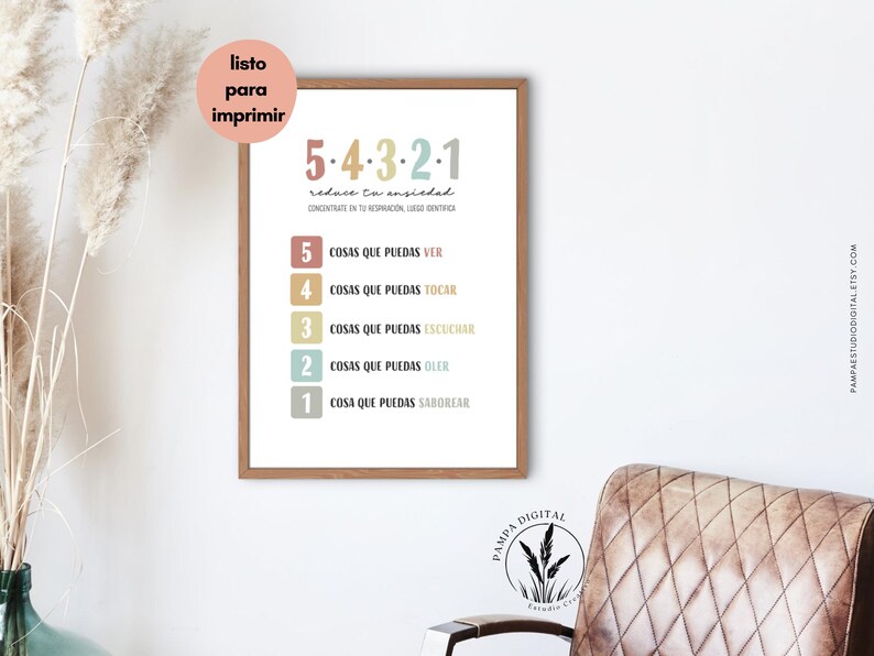 Grounding Technique Poster, Coping Skills Poster, Social Worker ...