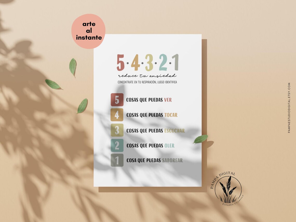 Grounding Technique Poster, Coping Skills Poster, Social Worker ...